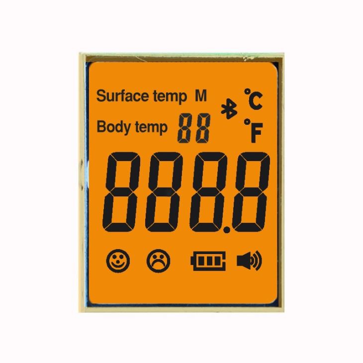 Customized 7 Segment Lcd Display Positive TN Lcd Red/Yellow/Green ...